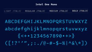 Intel、視覚障害のある開発者のために新たなオープンソースフォント「Intel One Mono」をリリース | TEXAL